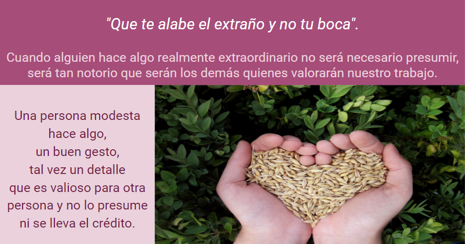 MODESTIA | Colegio Alemán